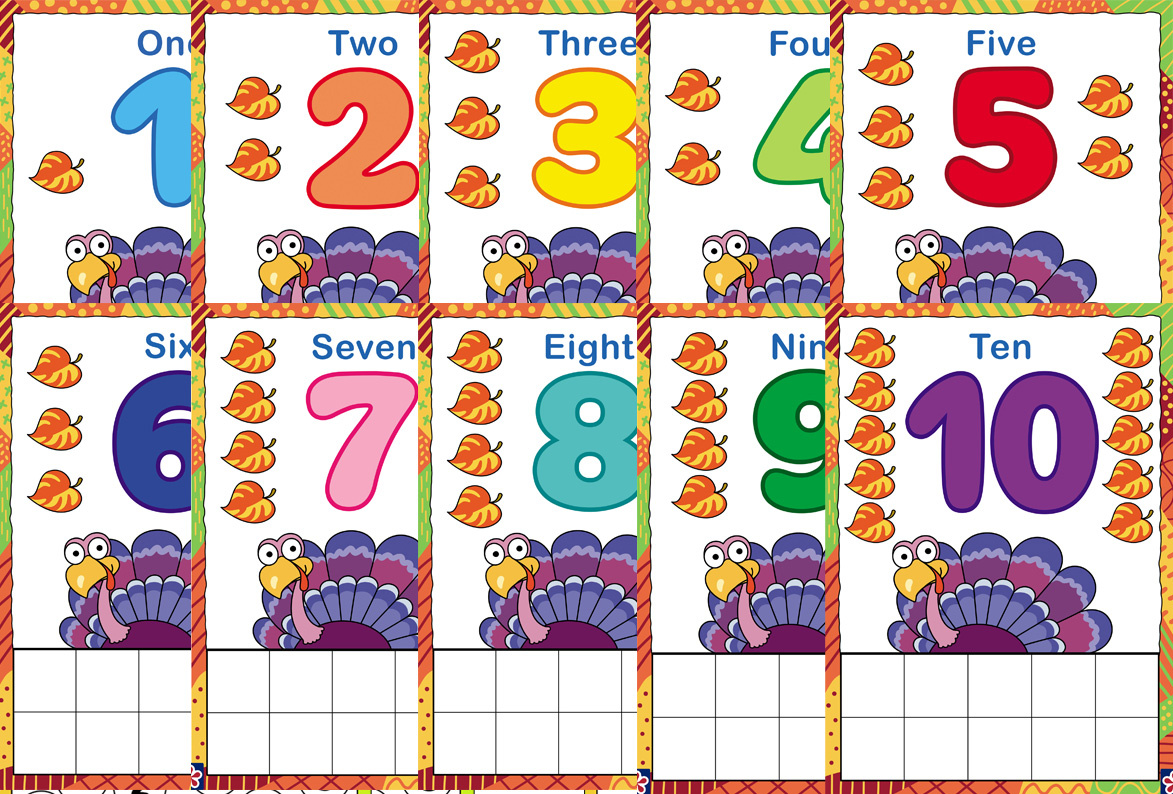 "Turkey Ten," Free Printable Math Game. TeachersMag.com