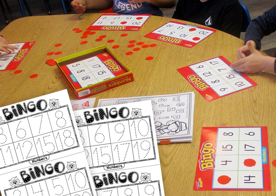 Bingo with a Twist - Number Tracing Worksheets. TeachersMag.com