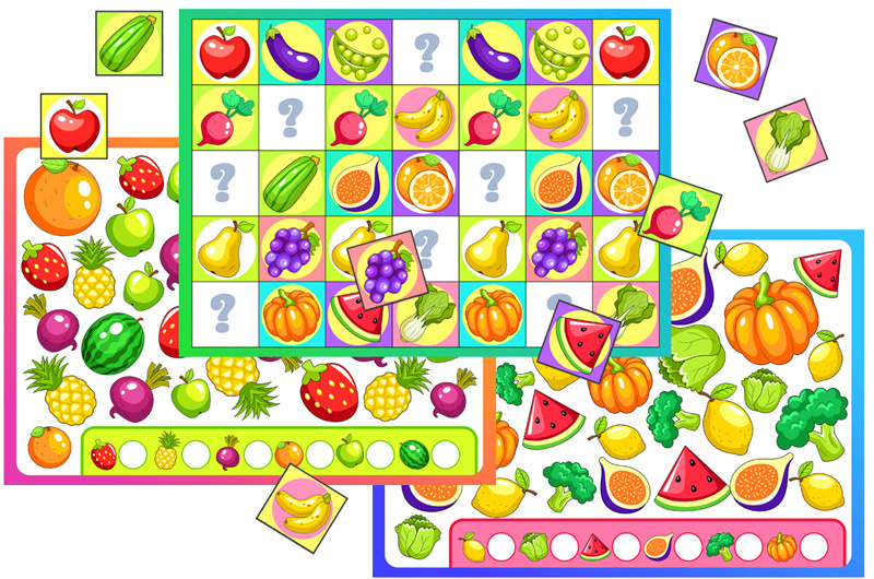 Fruits And Vegetables Worksheets. TeachersMag.com