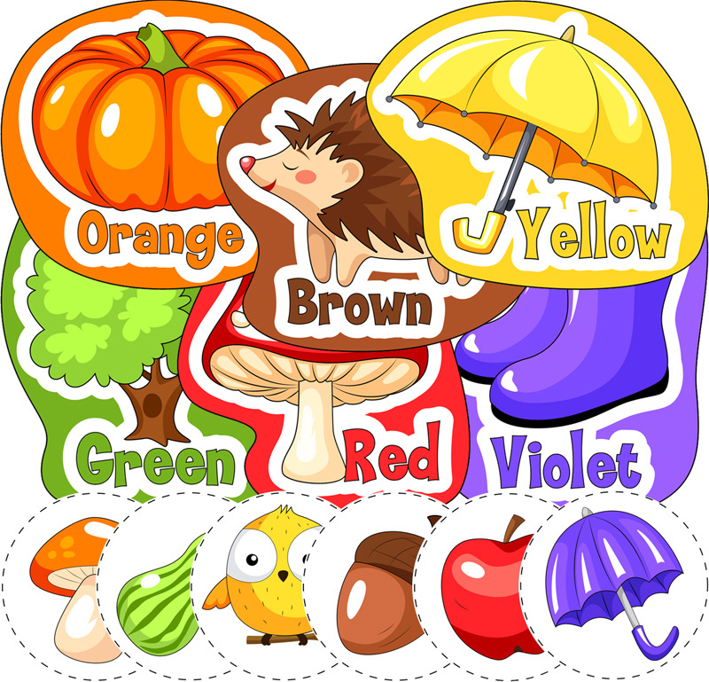 Fall Colors Printable Sorting Activity for Preschoolers. TeachersMag.com