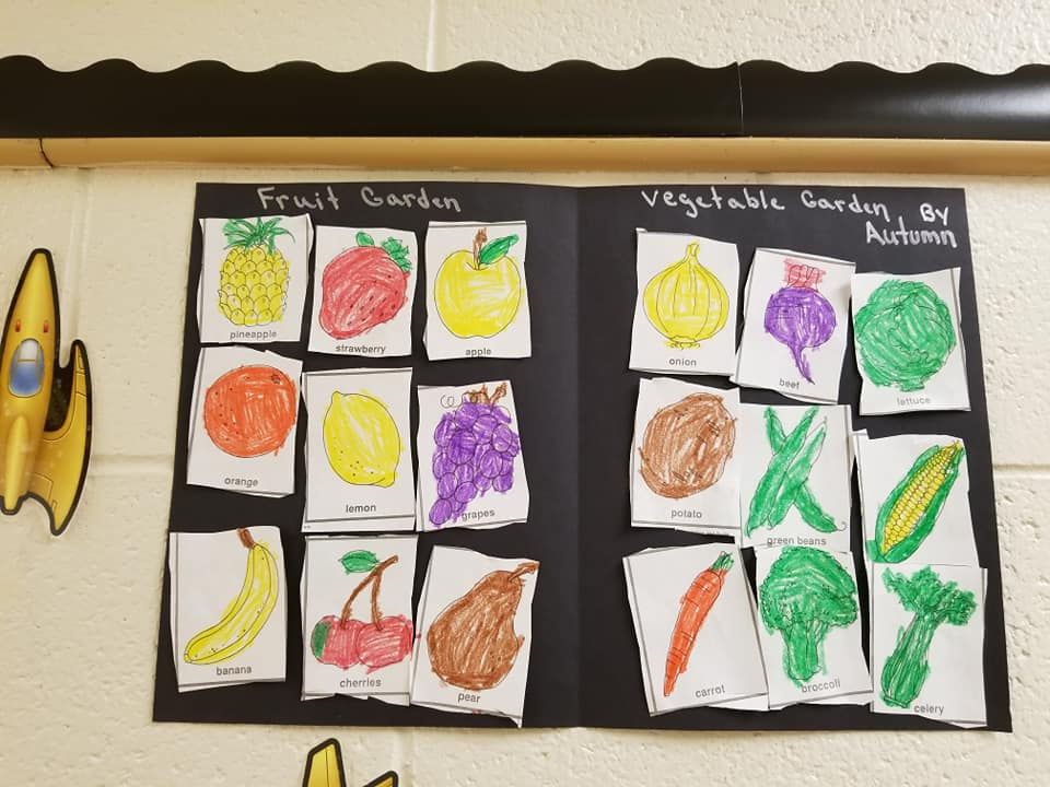 Where Do Fruits and Vegetables Grow? Matching Worksheet. TeachersMag.com