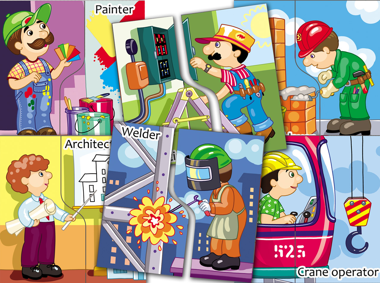 Community Helpers Illustrated Cards for Preschool Activities ...