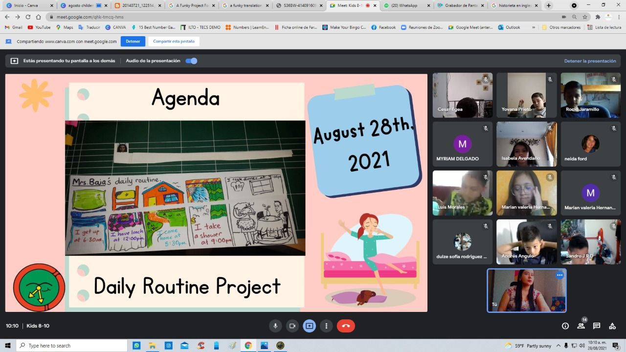 Cartoon Daily Routine. TeachersMag.com