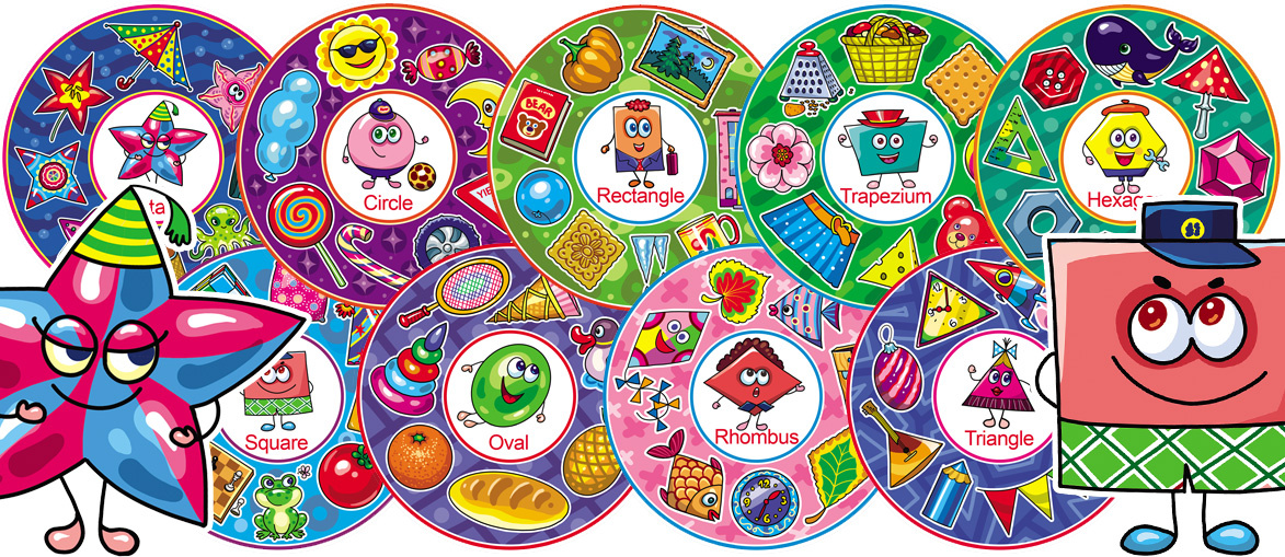 Even More Free Printable 2D Shape Clip Cards. TeachersMag.com