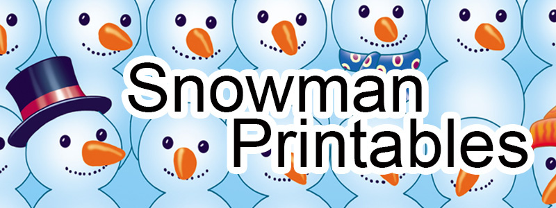 Snowman Printables. TeachersMag.com