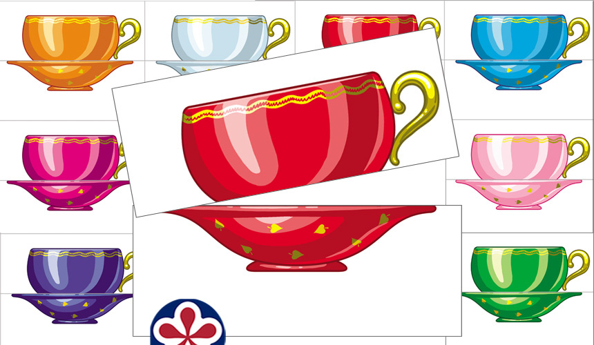 Cups and Saucers Printable Color Matching Game for Preschoolers ...