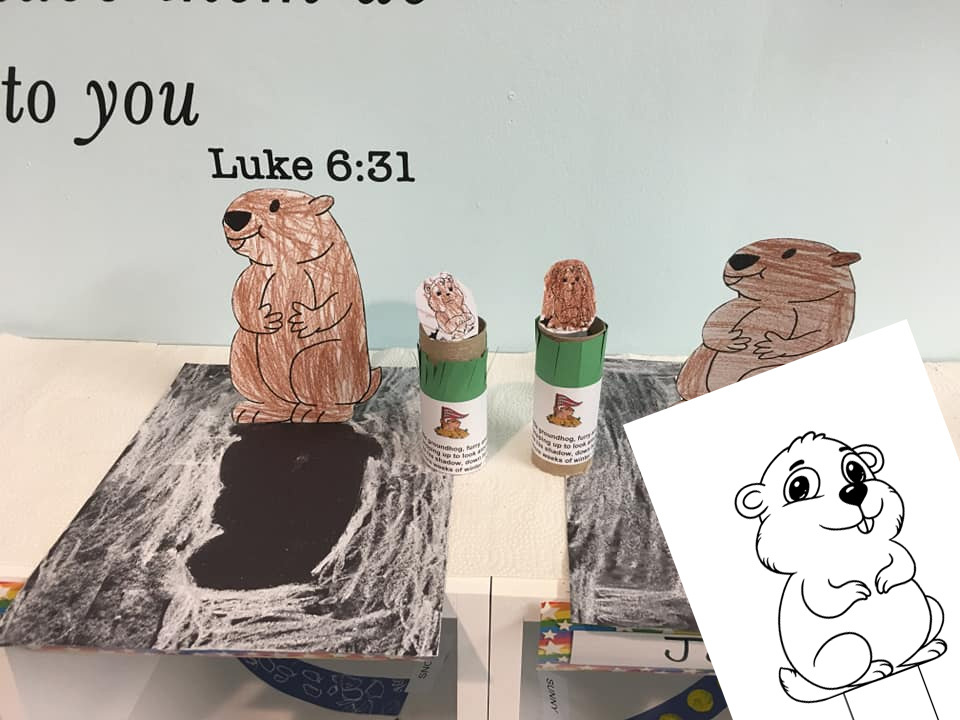 Printable Groundhog Craft