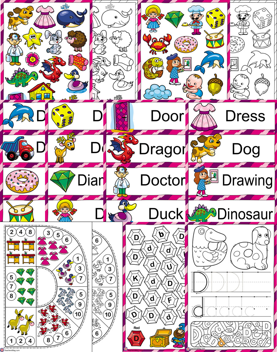 Letter E Worksheets for Preschoolers. TeachersMag.com