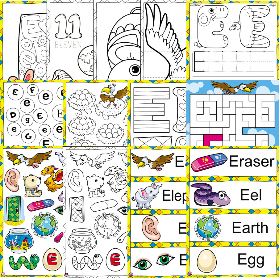 Initial Sound Letter E As