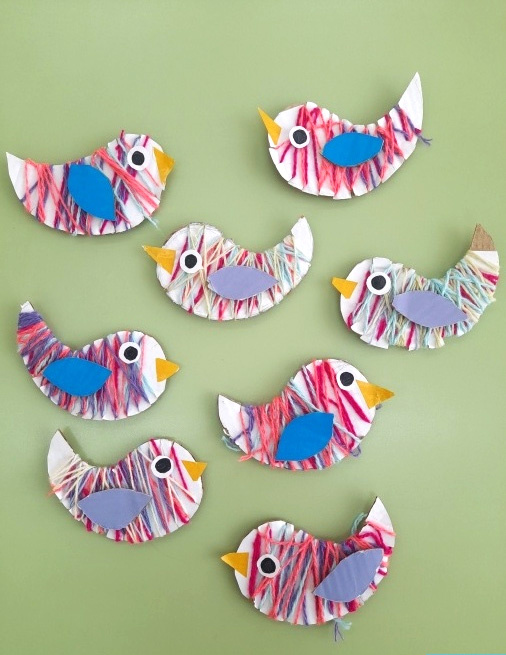Yarn Wrapped Bird Craft for Preschoolers. TeachersMag.com