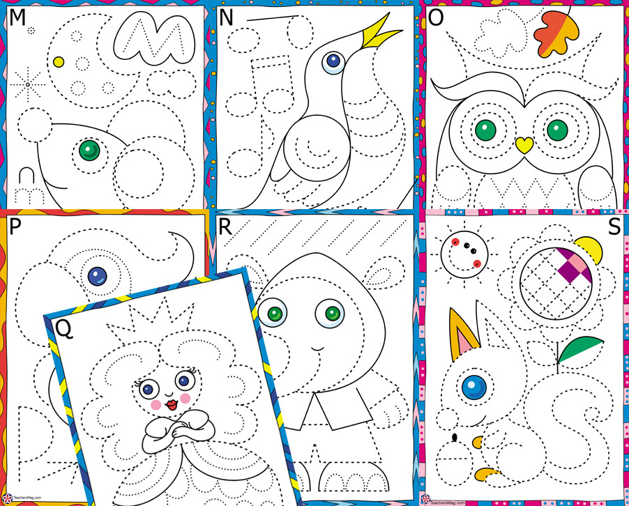 Preschool Tracing Worksheets. TeachersMag.com