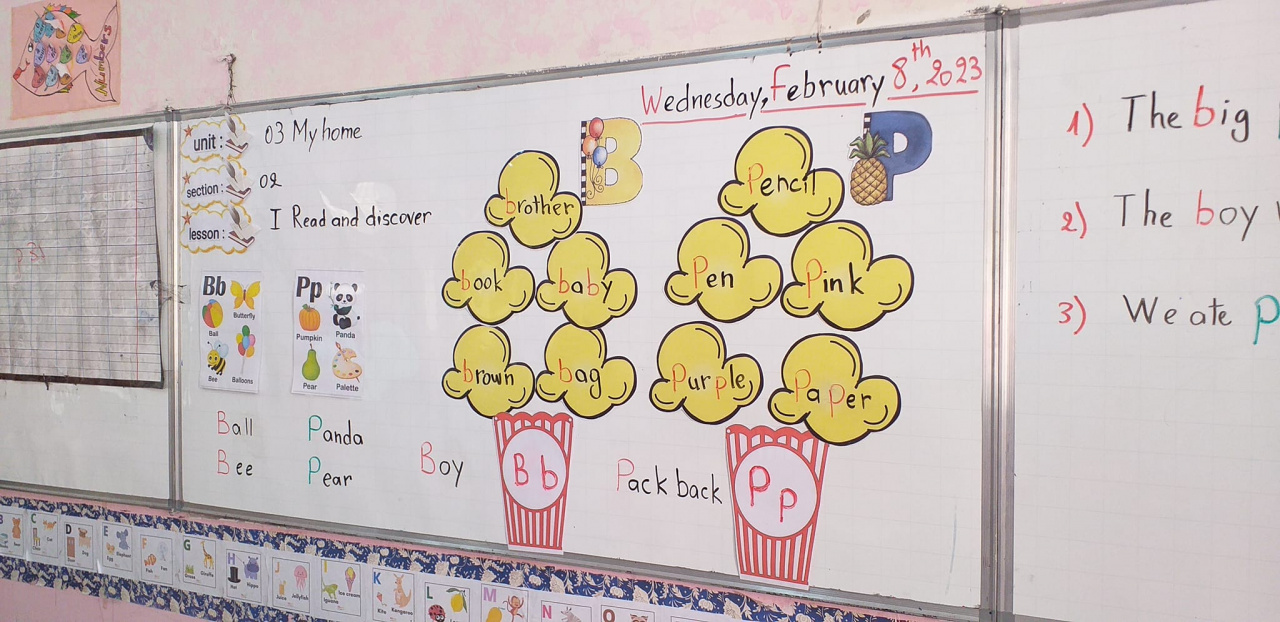 Teaching the young learners to differentiate between the letters "B ...