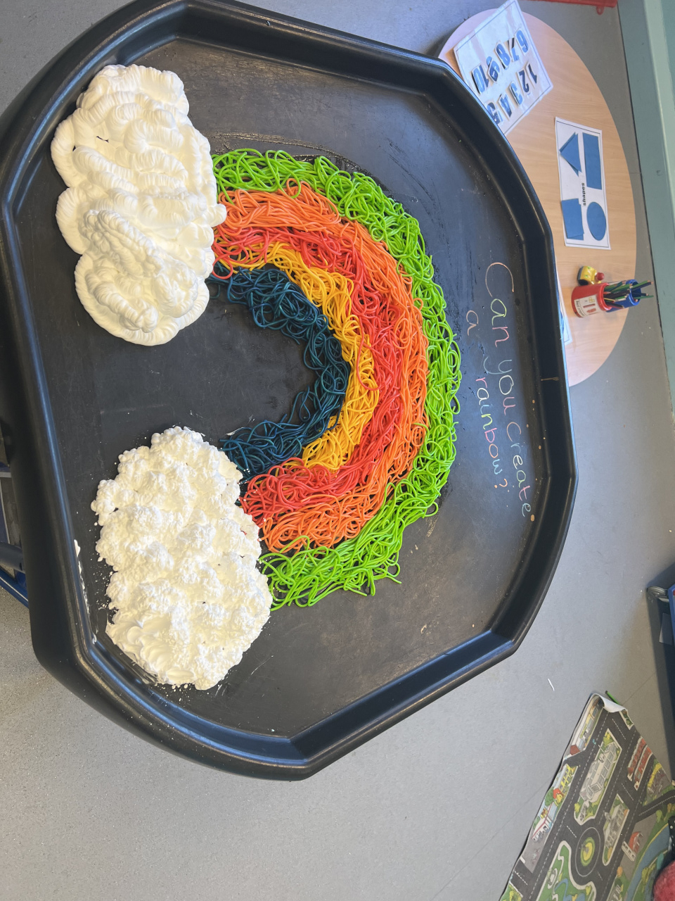 Elmer Rainbow Sensory Tray. TeachersMag.com