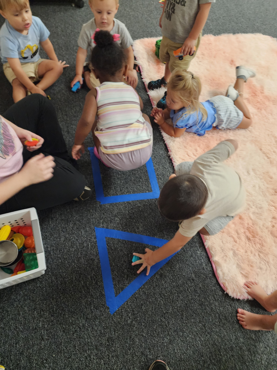 Shape Sorting with Painter's Tape. TeachersMag.com
