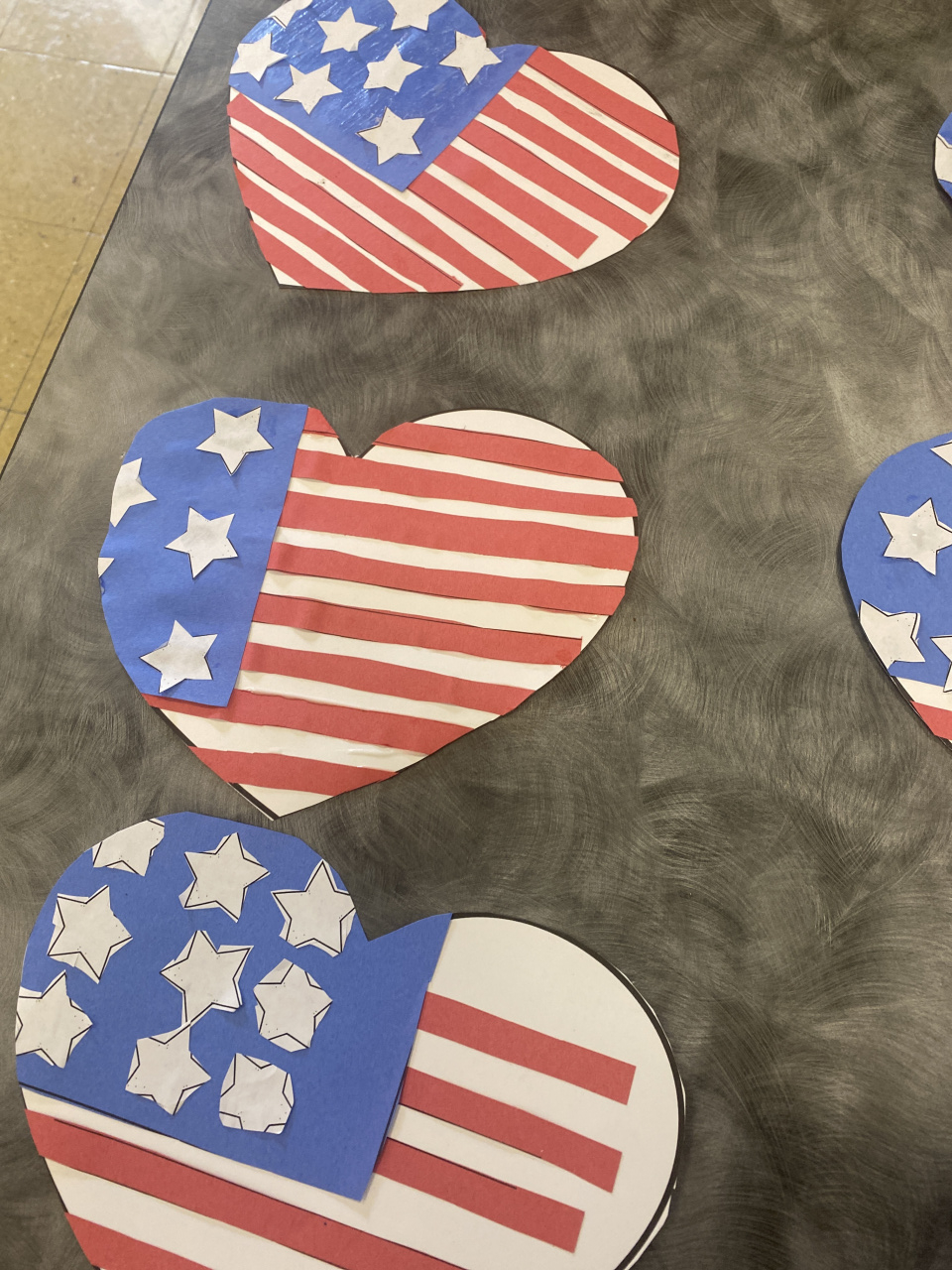 Red white blue heart. TeachersMag.com