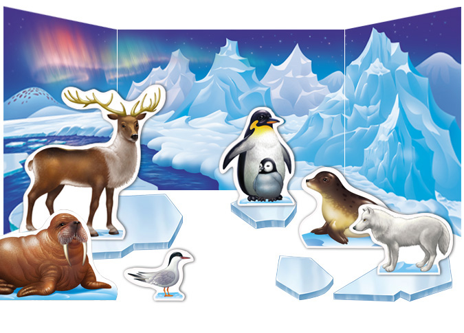 Arctic Diorama Printables - Printable Templates