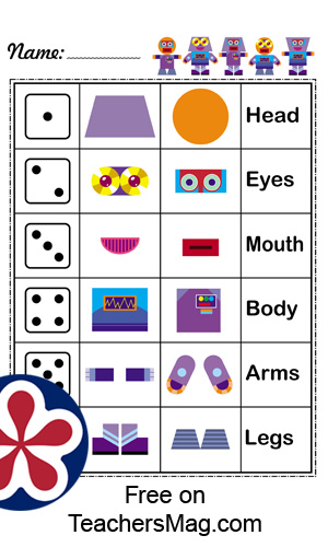 Loose Parts Robot-Building Activity for Kindergarten Students ...